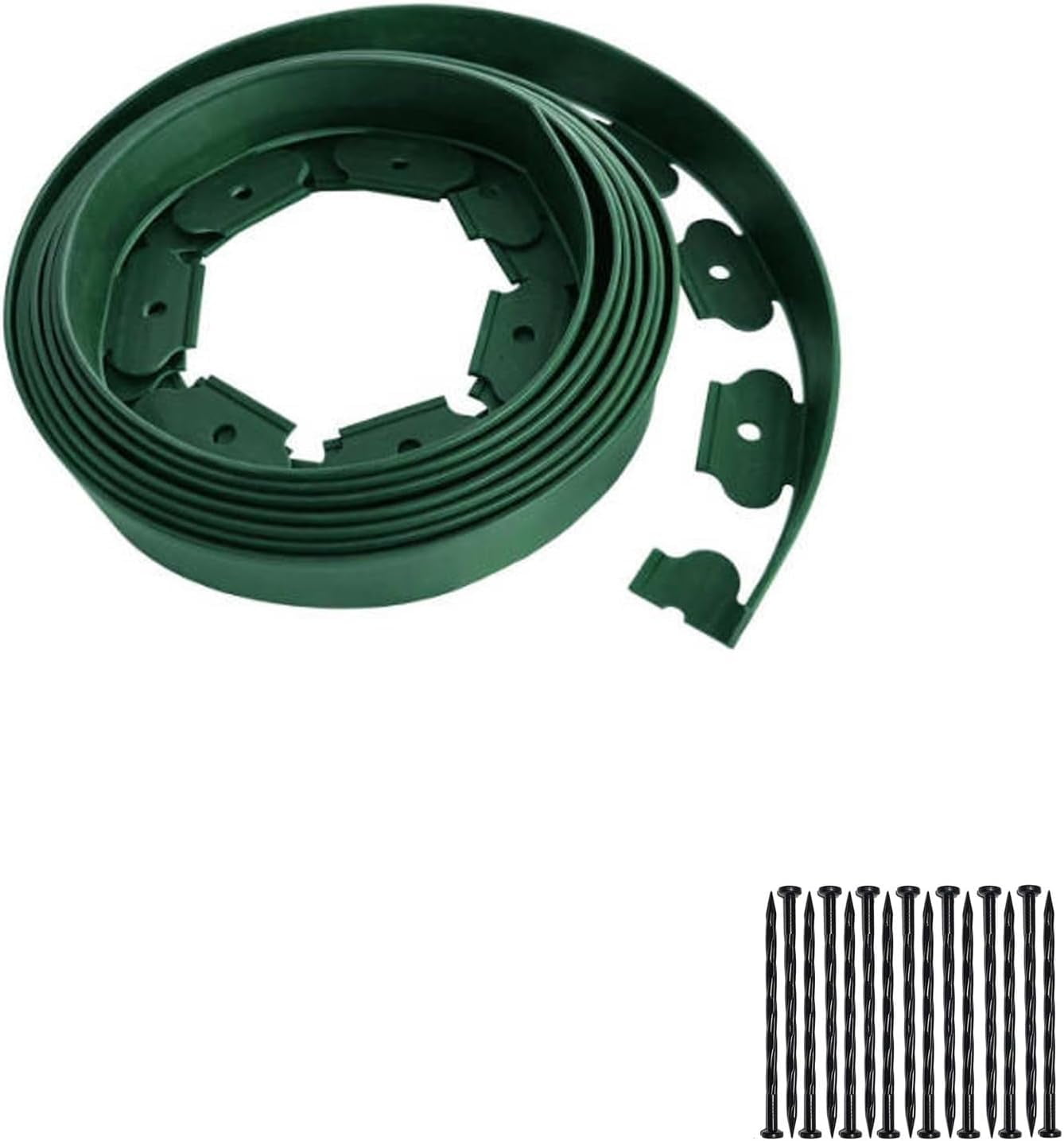 Yoqb Flexible PE Landscape Edging Kit, 16.4ft Garden Edging Border with ...