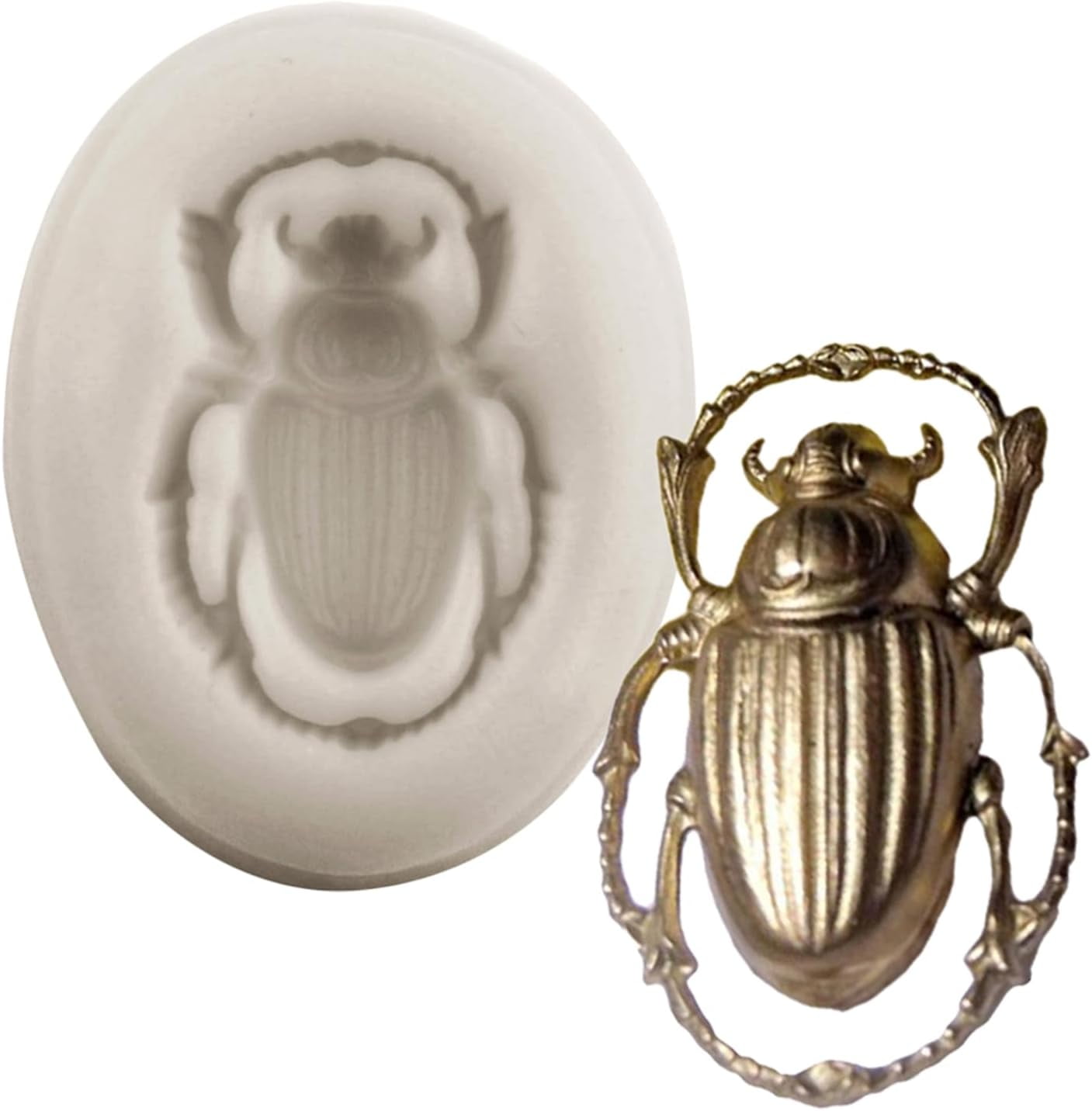 Yoqb Insect Silicone Mold Beetle Fondant Mold For Cake Decorating ...