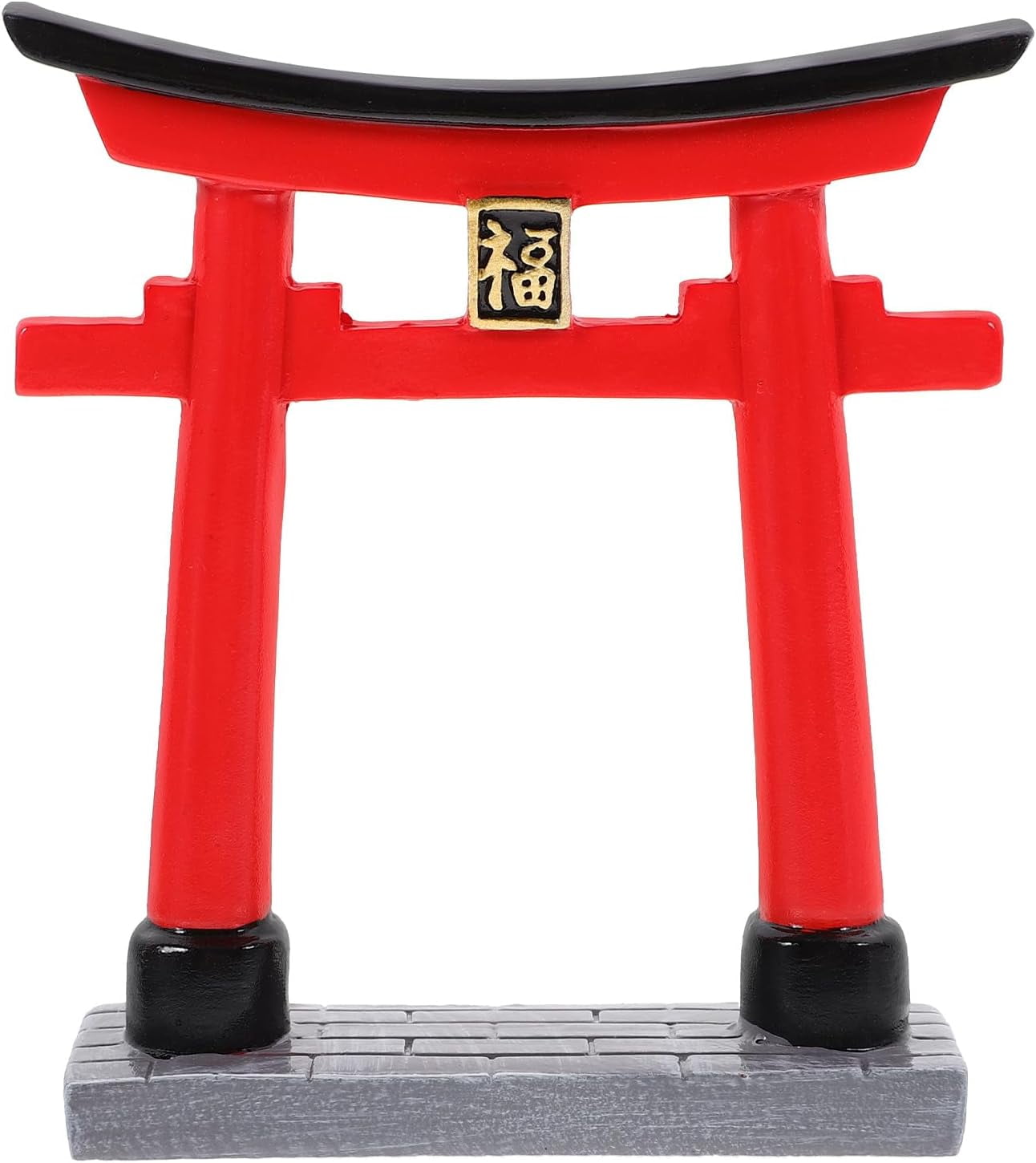 Yoqb Japanese Torii Gate Aquarium Decor Statue Chinese Miniature Zen ...