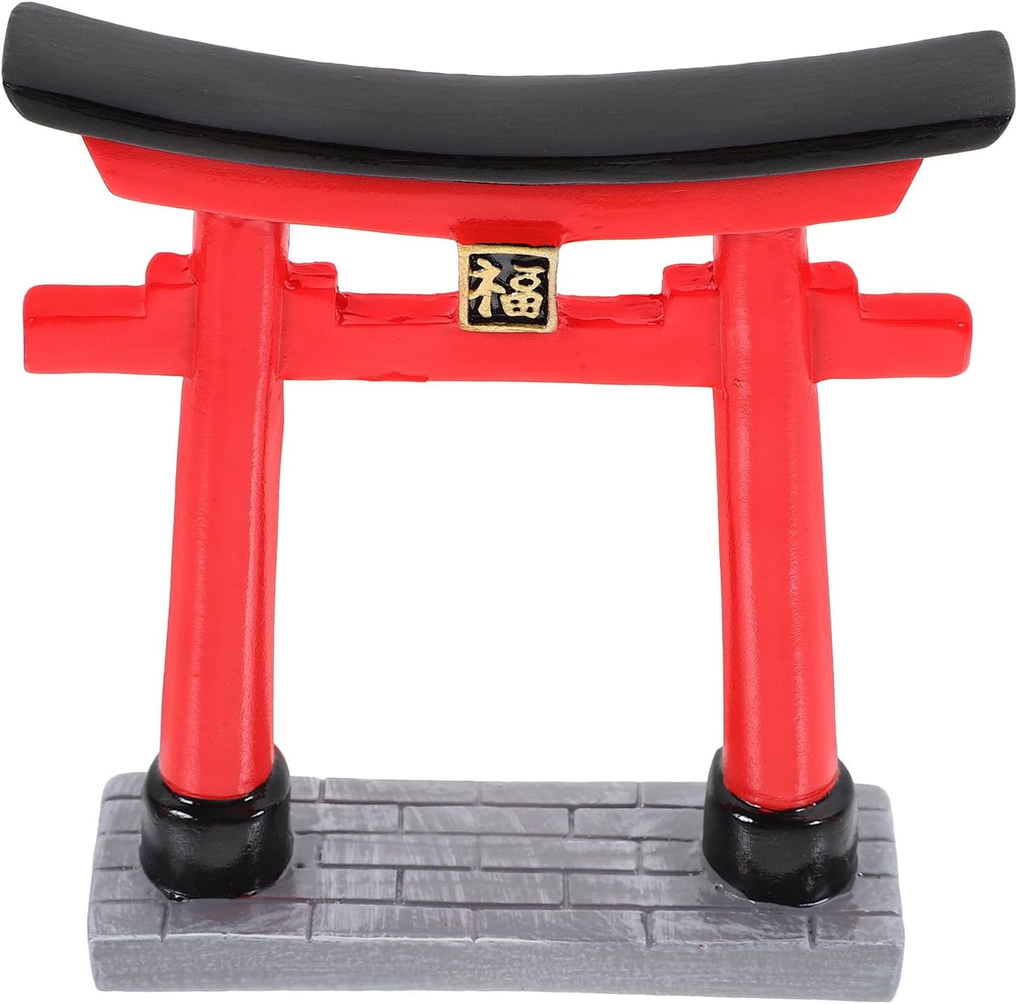 Yoqb Japanese Torii Gate Aquarium Decor Statue Chinese Miniature Zen ...