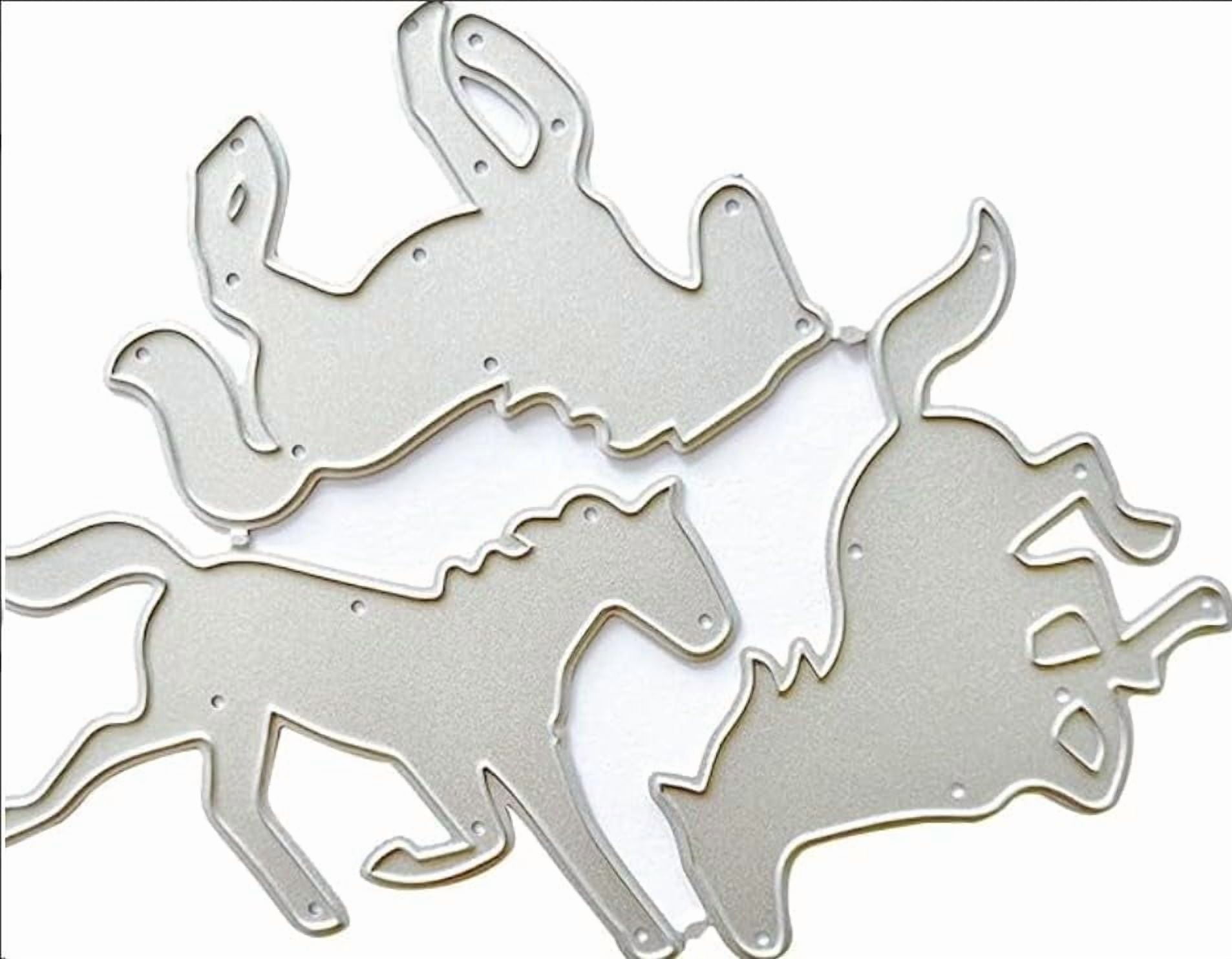 Yoqb Metal Horse-Embossing Stencil for Card Making & ScrapbookingA108 ...