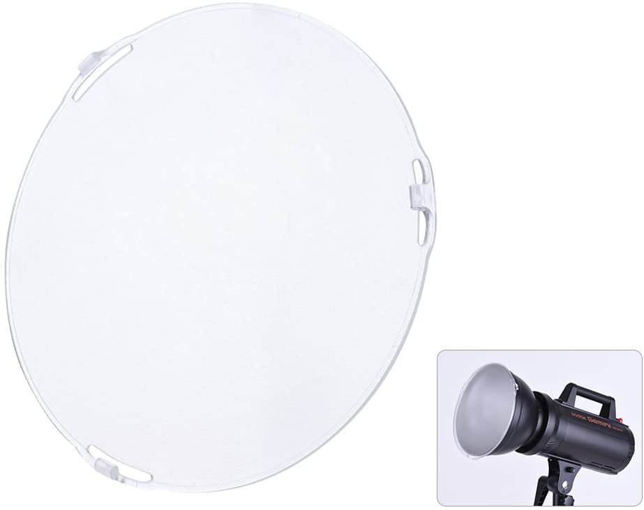 Yoqb Photo Studio Portable 18.5cm Frosted-Surface Diffuser Plate for ...