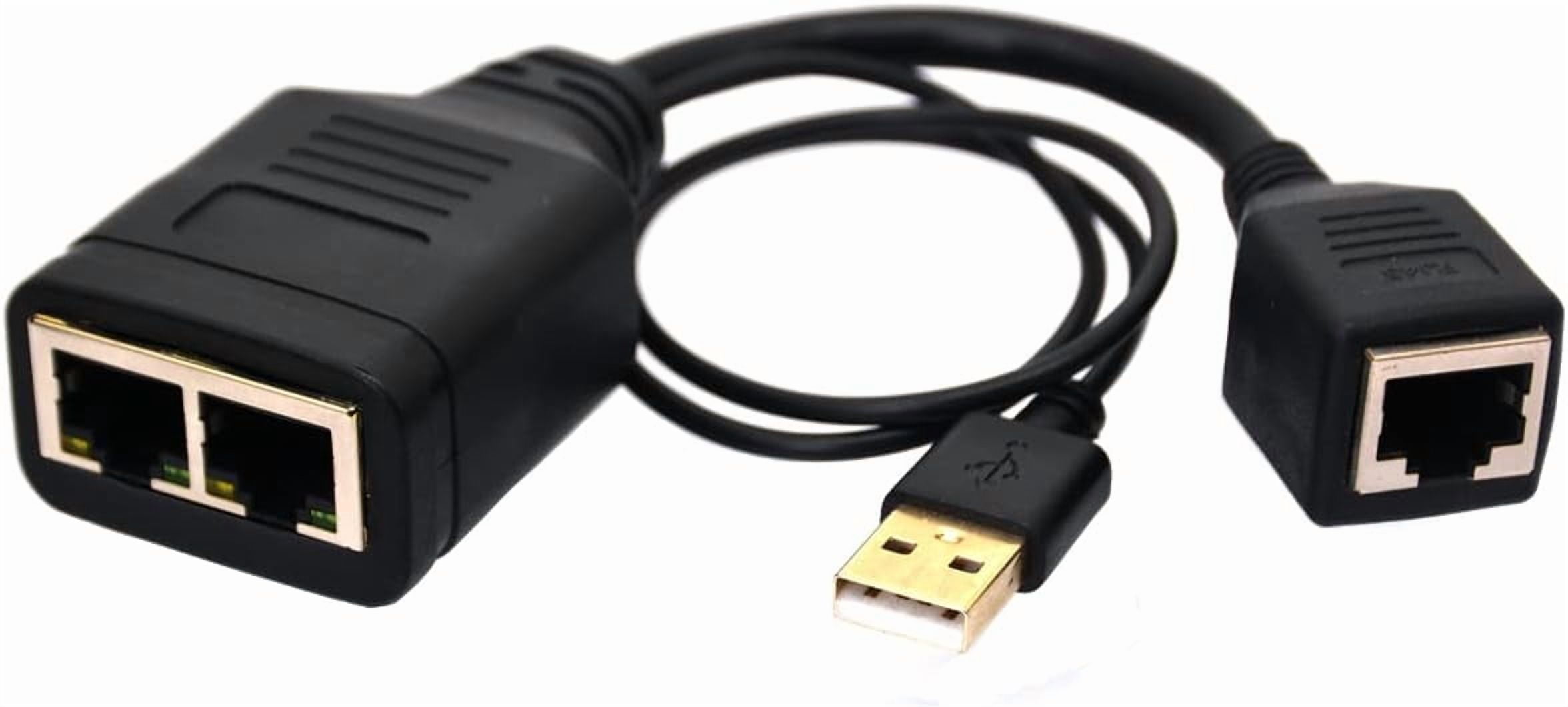 Yoqb RJ45 Network Splitter Adapter, RJ45 Female to 2 Female LAN Network ...