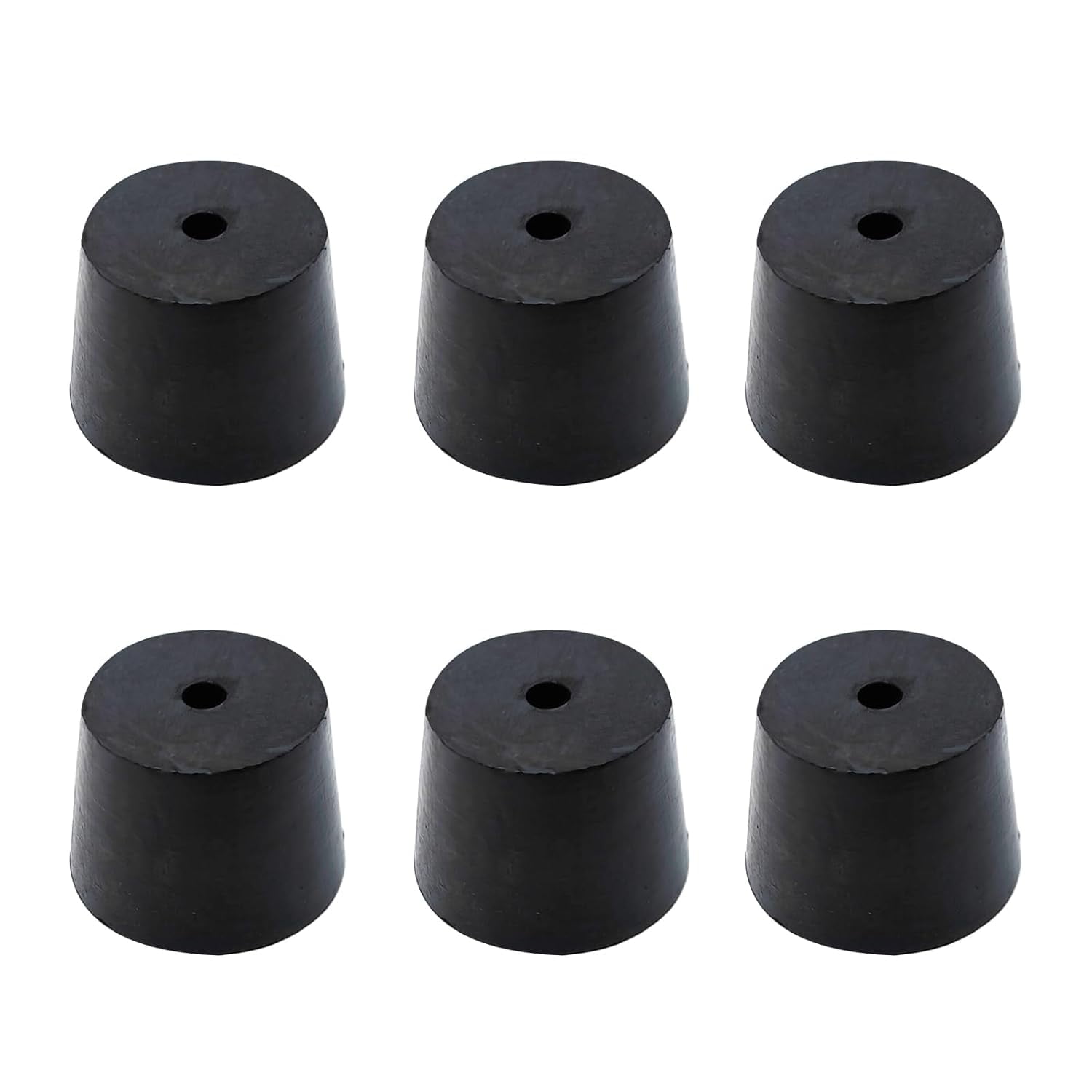Yoqb Rubber Stoppers Plugs with Hole, 6 Pack 27mm-34mm Ruber Tapered ...