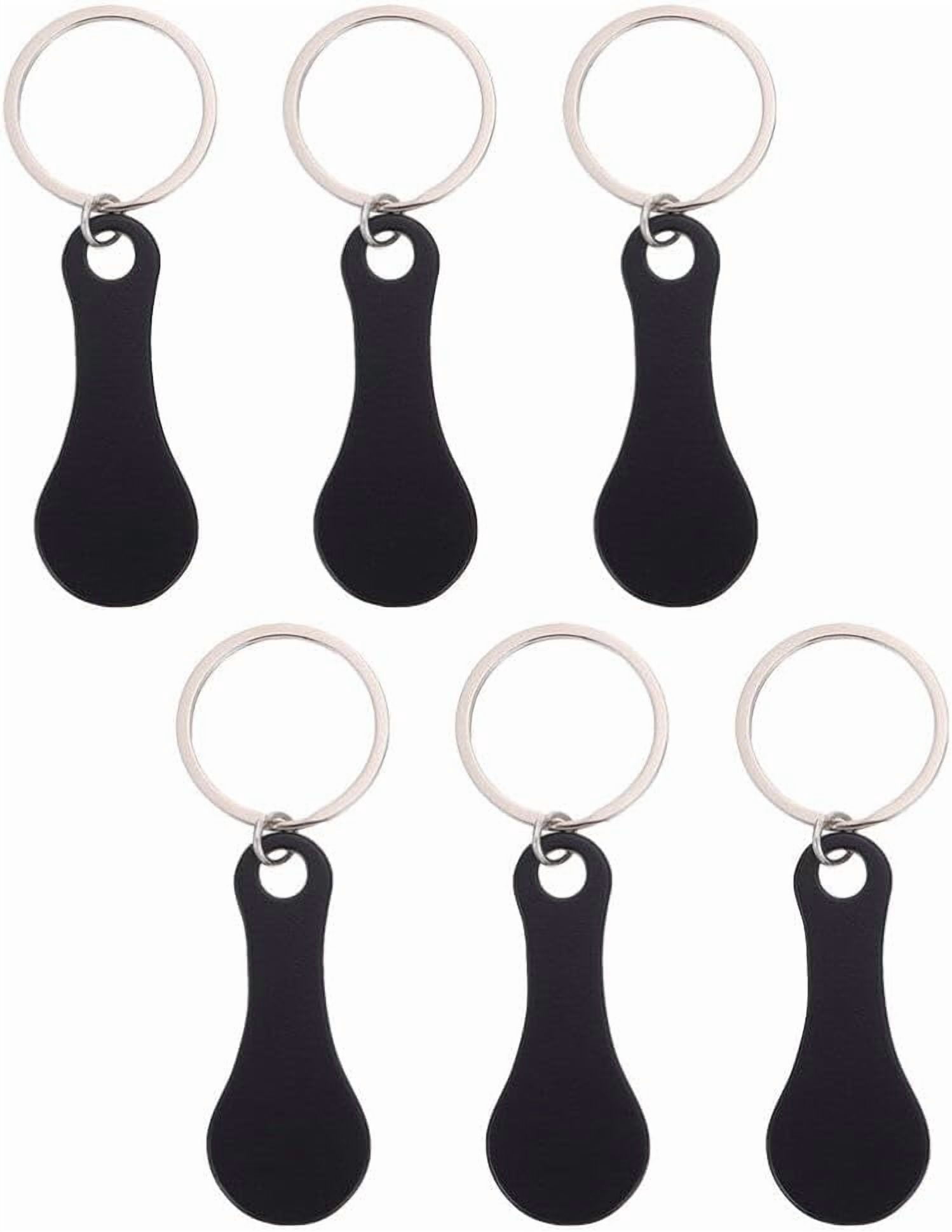 Yoqb Shopping Trolley Token 6Pcs Metal Shopping Cart Tokens Key Ring ...