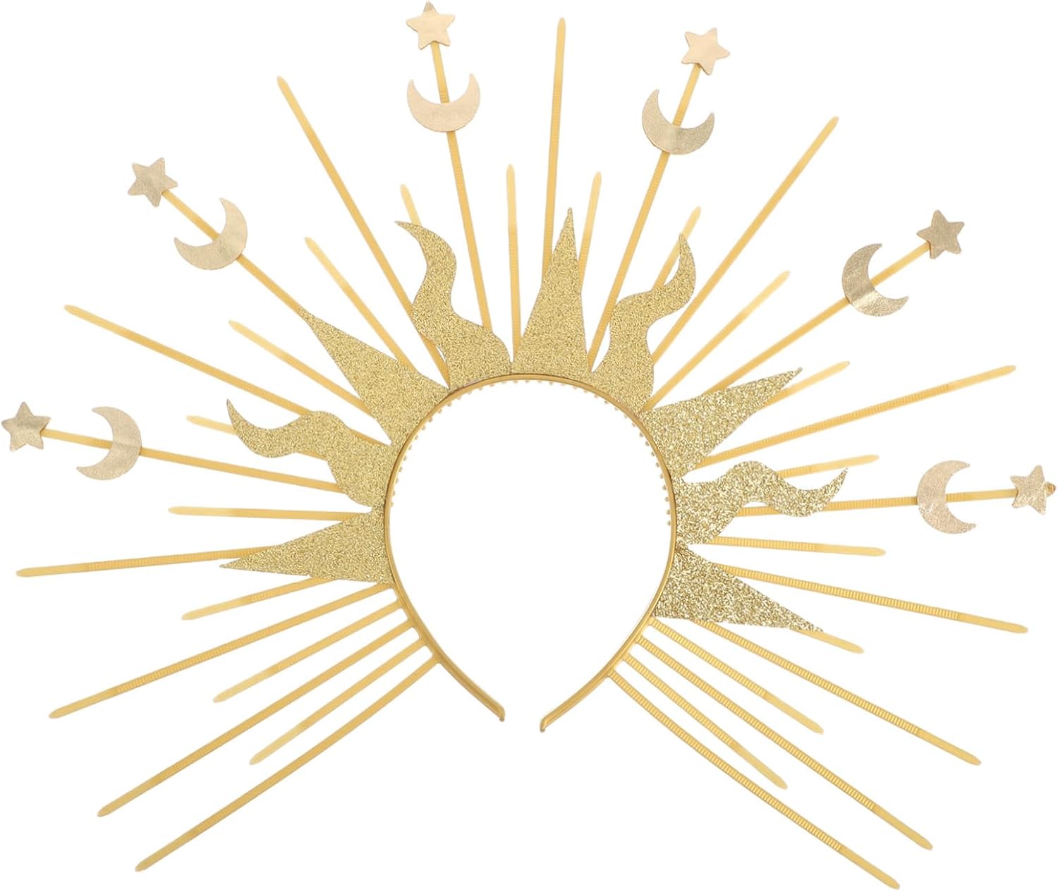 Yoqb Sun Goddess Headband Crown Spike Gothic Style Headpiece Versatile ...