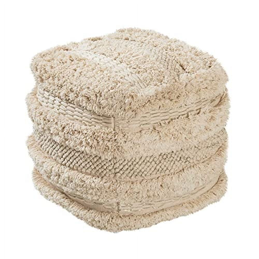 Yorba Cotton Pouf: Cozy Comfort for Every Family Space! - Walmart.com