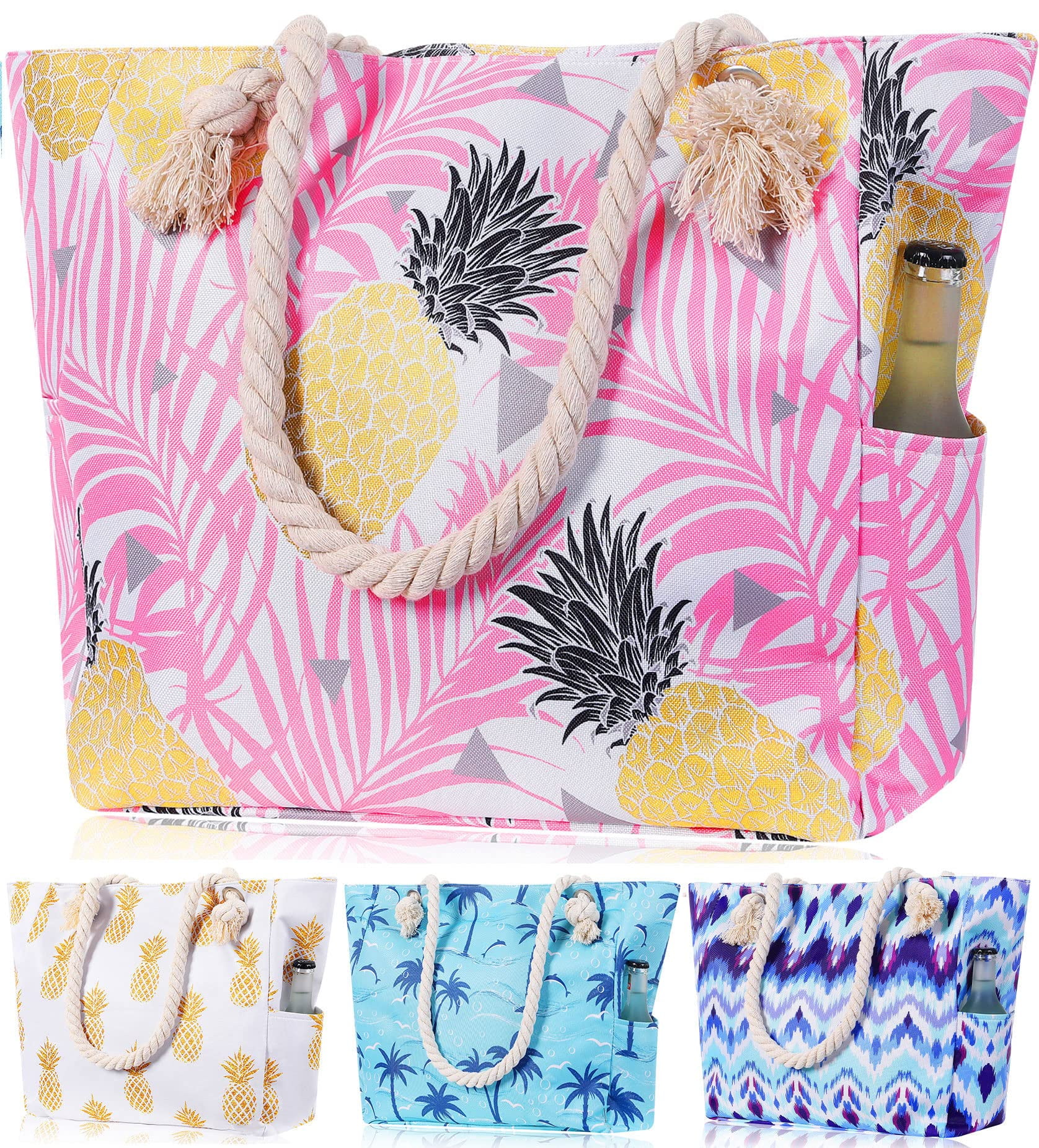 Yorcoten Extra Large Beach Tote Bags for Women , Waterproof Sandproof ...