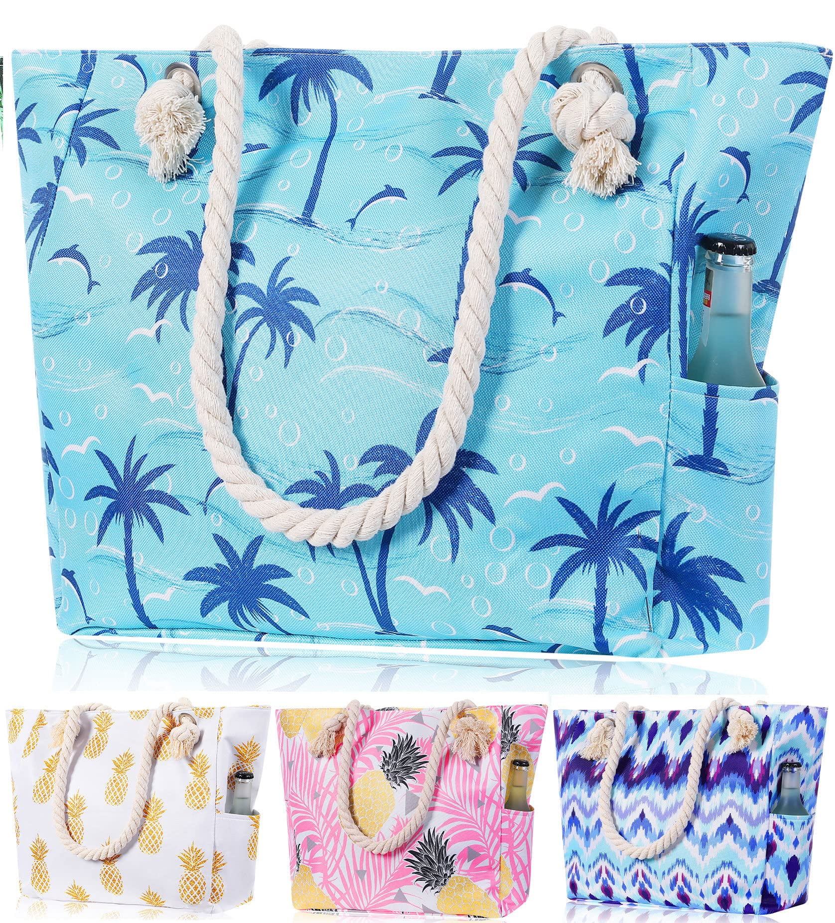 Yorcoten Extra Large Beach Tote Bags for Women , Waterproof Sandproof ...