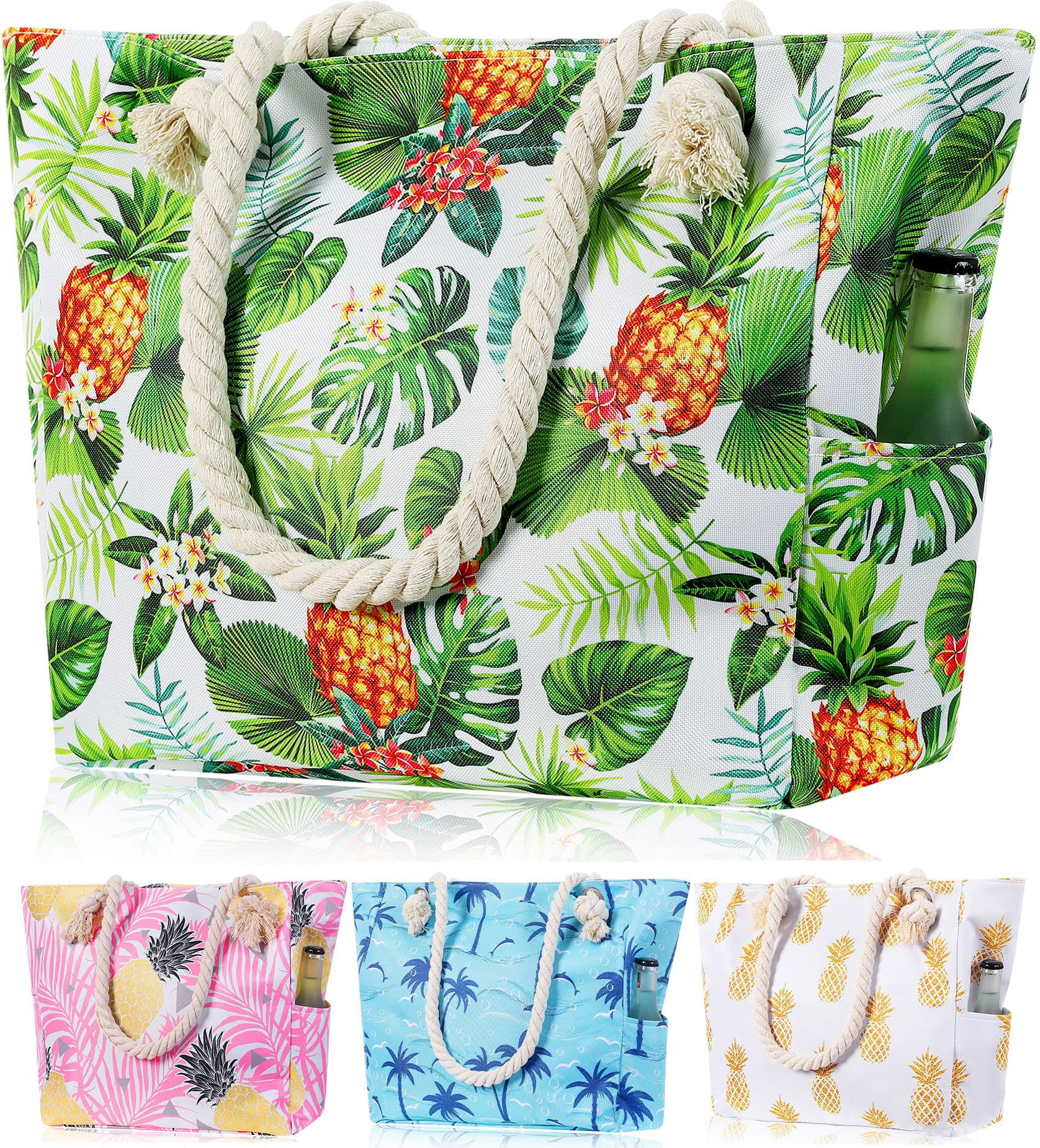 Yorcoten Extra Large Beach Tote Bags for Women , Waterproof Sandproof ...