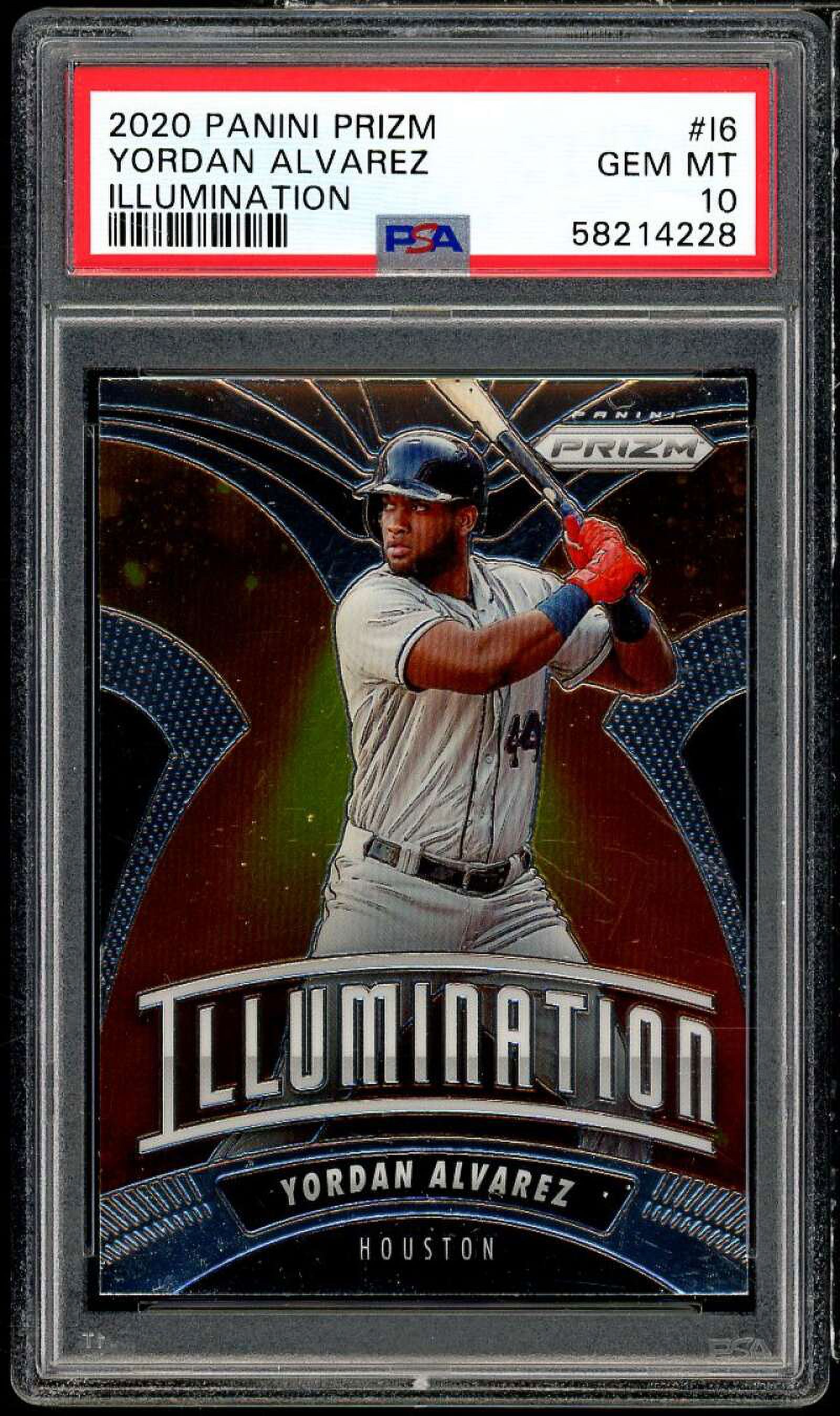 Yordan Alvarez Rookie Card 2020 Panini Prizm Illumination #16 PSA 10 - Walmart Business Supplies