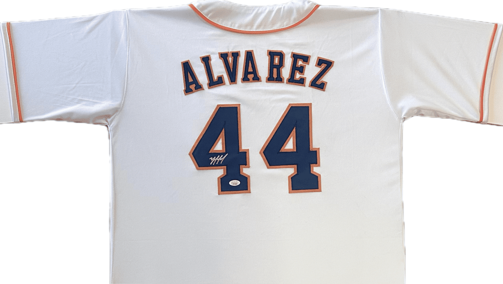 Yordan Alvarez Signed Autographed Custom White/Blue Jersey JSA ...