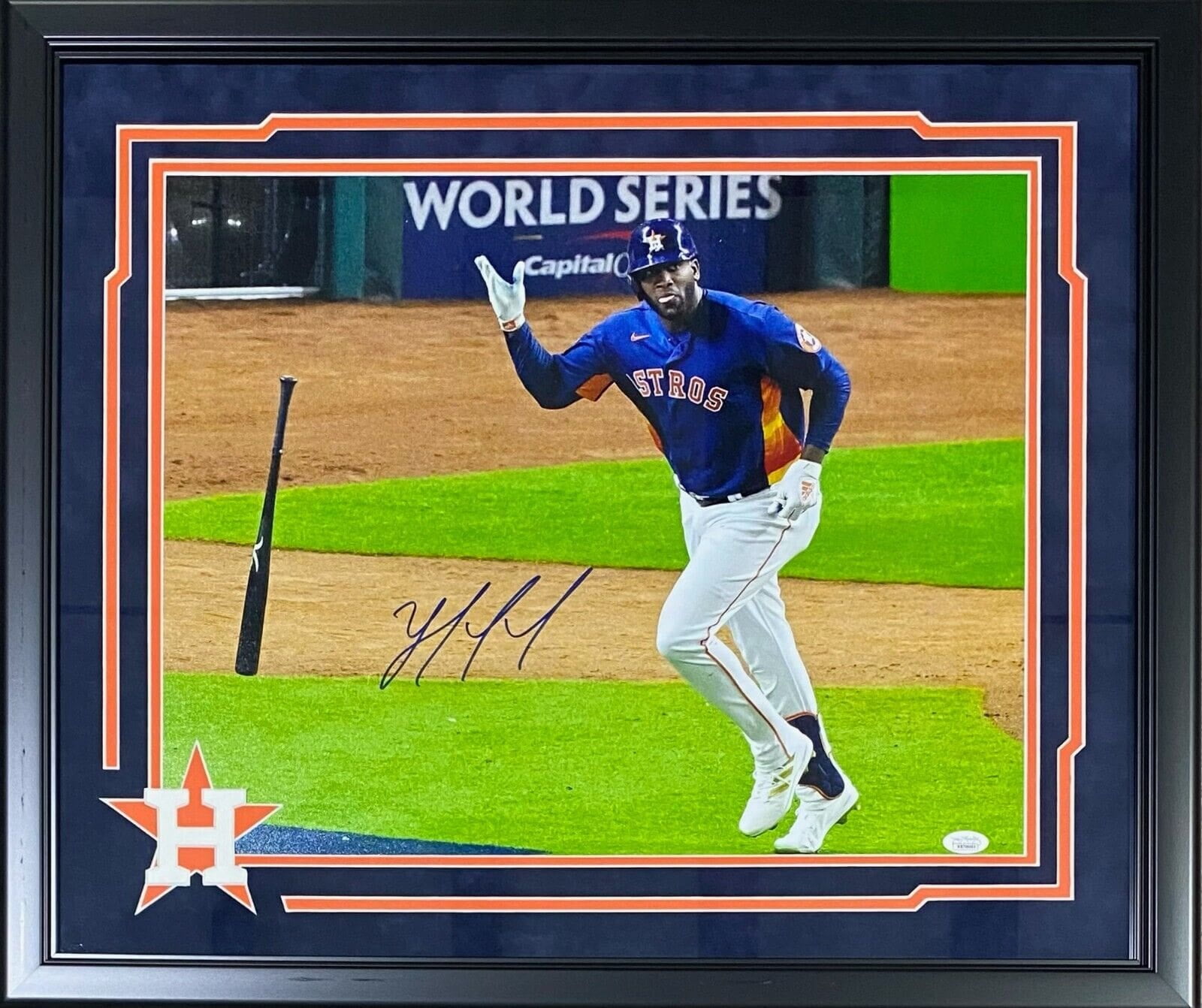 Yordan Alvarez Signed Autographed Framed 16x20 Photo JSA Authentication ...