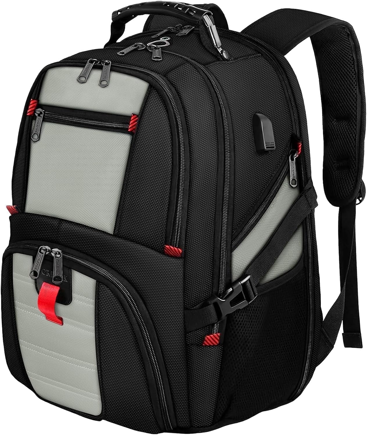 Yorepek Extra Large Backpack ,17 Inch Travel Backpack with USB Charging ...