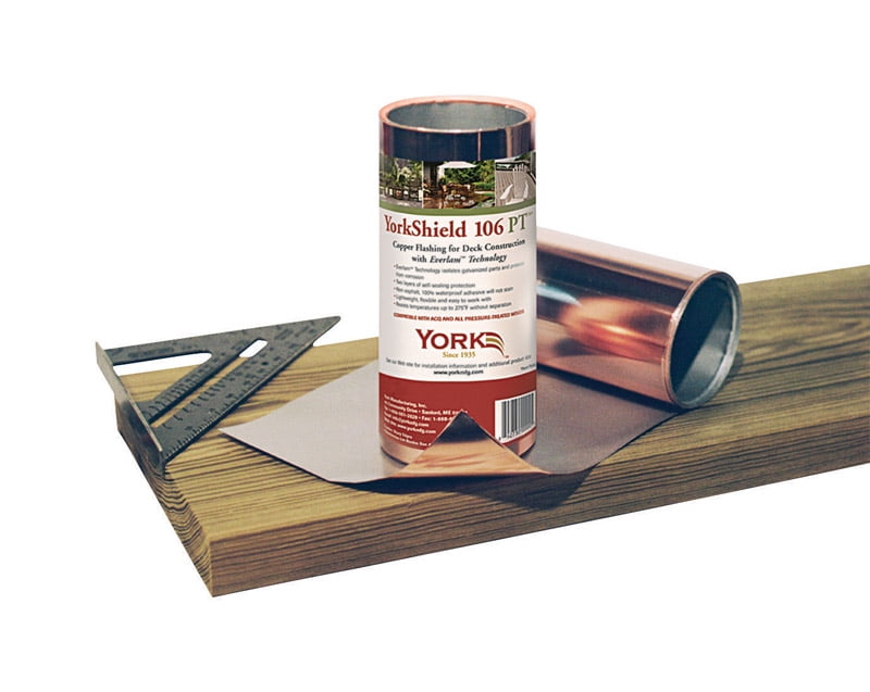 York 106 PT 16 in. W x 240 in. L Copper Flashing Copper - Walmart.com