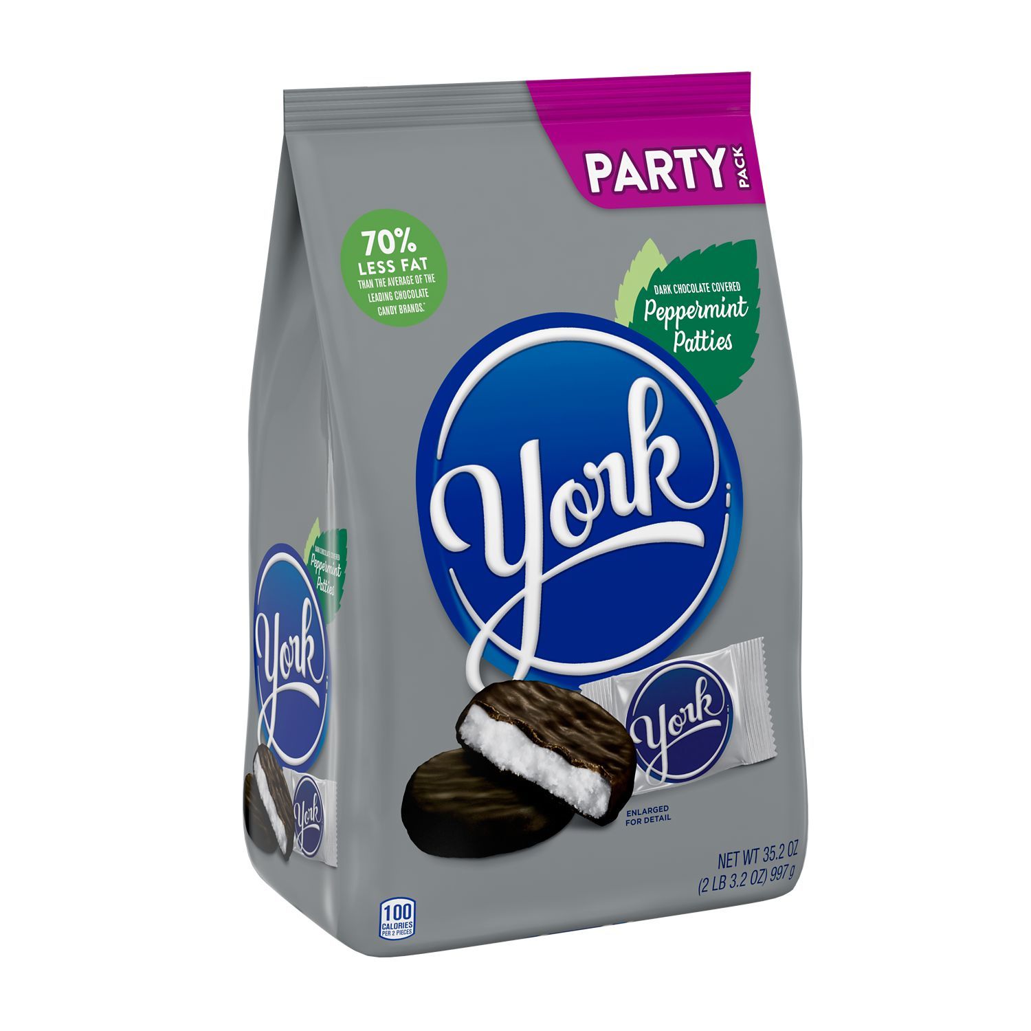 York Peppermint Patties, 1.4 oz, 36 count - Walmart.com