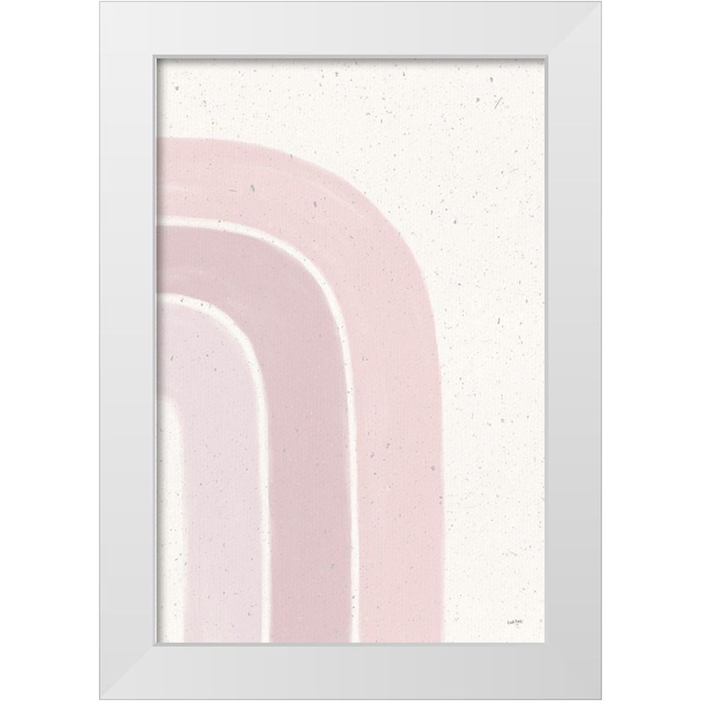York, Leah 11x14 White Modern Wood Framed Museum Art Print Titled - Rainbow Blush I - Walmart.com