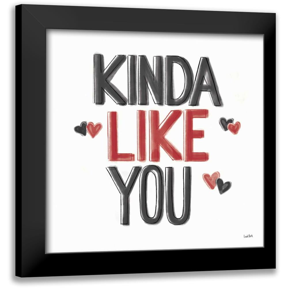 York, Leah 15x15 Black Modern Framed Museum Art Print Titled - Kindness ...