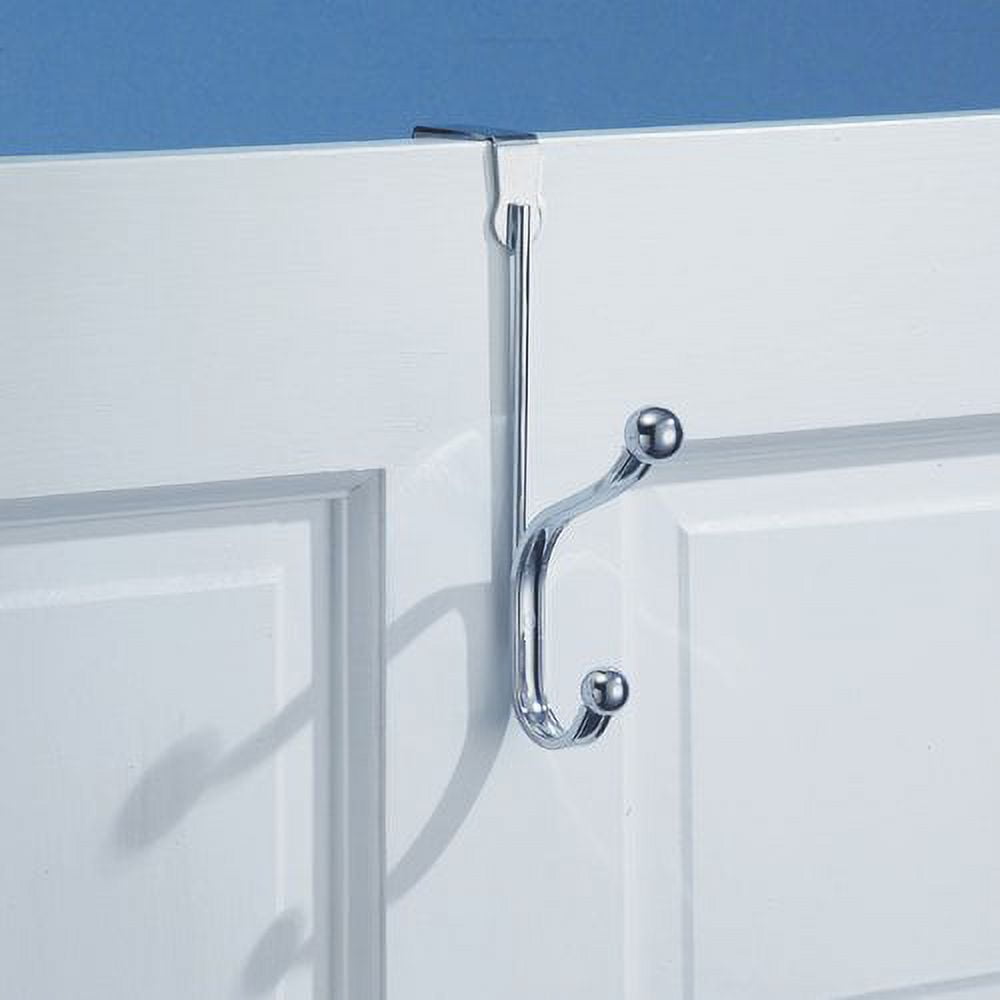 York Lyra Over the Door Double Hook - Finish: Chrome - Walmart.com