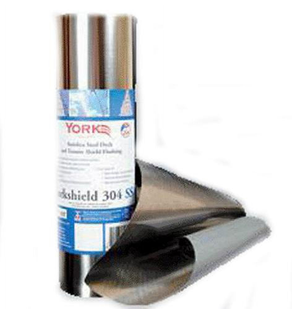 York Manufacturing RESYS304SS08/20 Yorkshield Flashing 304, 8" x 20', Stainless steel - Walmart.com