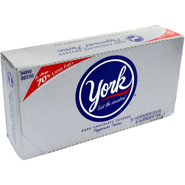 York Peppermint Patties, 1.4 oz, 36 count - Walmart.com