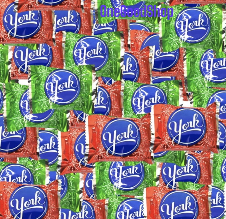 York Peppermint Patties Candy, Individually Wrapped Dark Chocolate ...