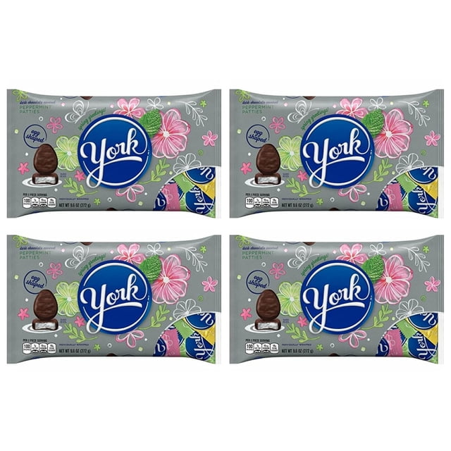 York Peppermint Patty Eggs, 4 Packs of 9.6 oz Bags, Individually ...