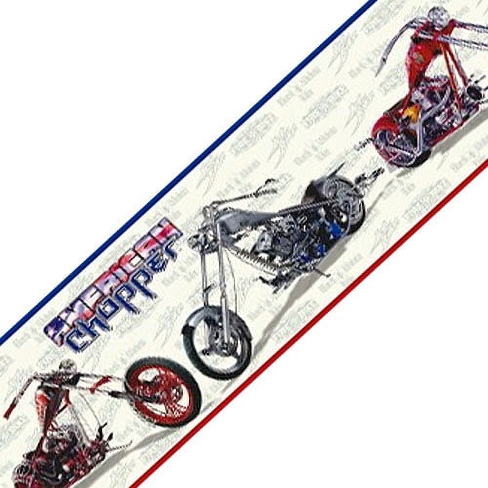 York Wallcoverings 12440766 American Chopper Motorcycle Wall Border ...