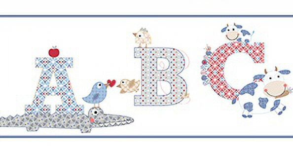 York Wallcoverings Cool Kids Alphabet Border - Walmart.com