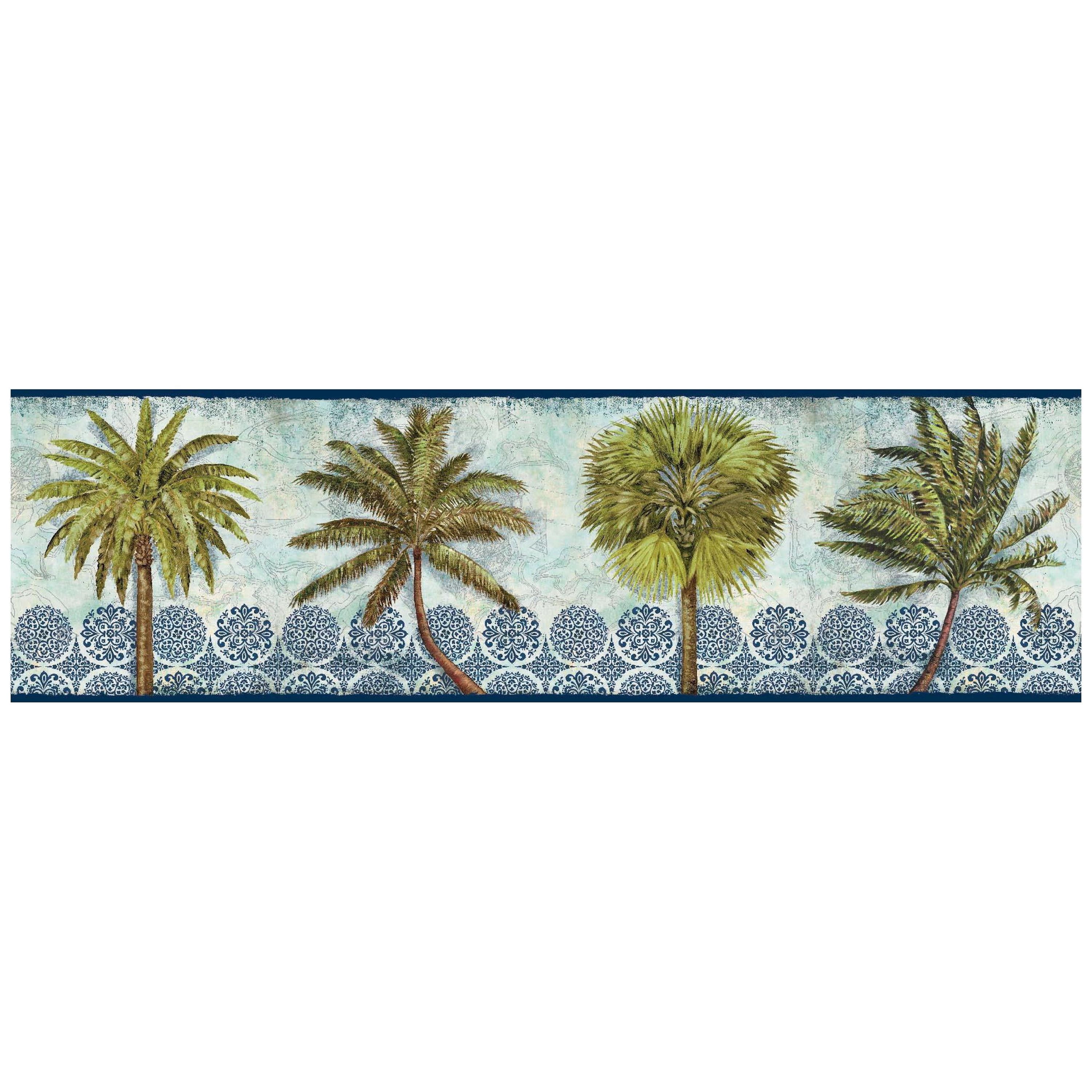 York Wallcoverings Delray Palm Removable Wallpaper Border - Walmart.com