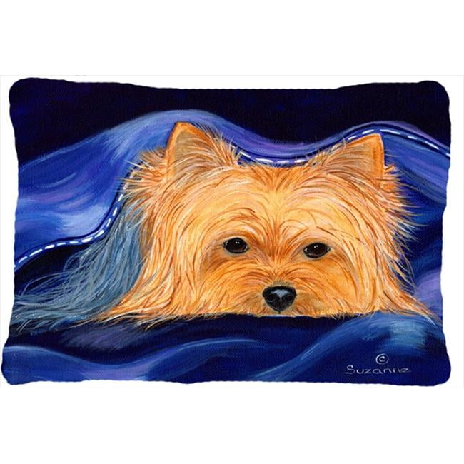 Yorkie Decorative Indoor & Outdoor Fabric Pillow - Walmart.com