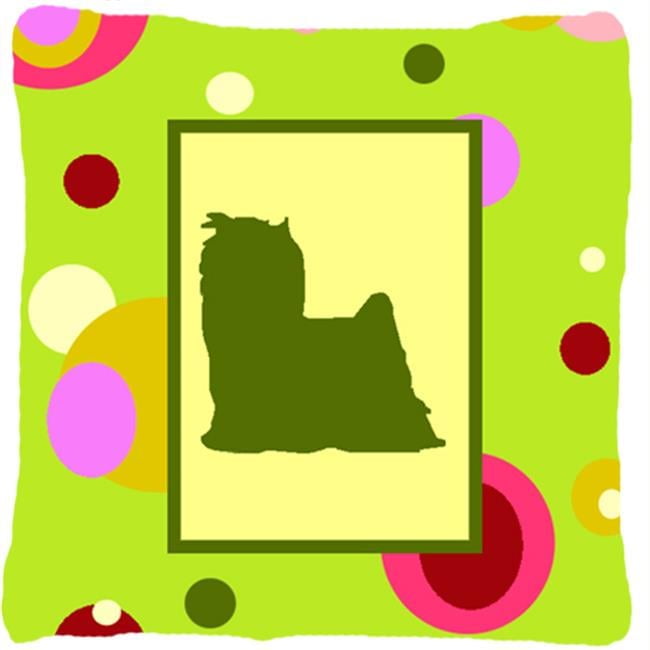 Yorkie Decorative Indoor & Outdoor Fabric Pillow - Walmart.com