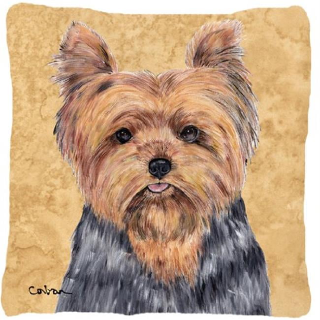 Yorkie Indoor & Outdoor Fabric Decorative Pillow - Walmart.com