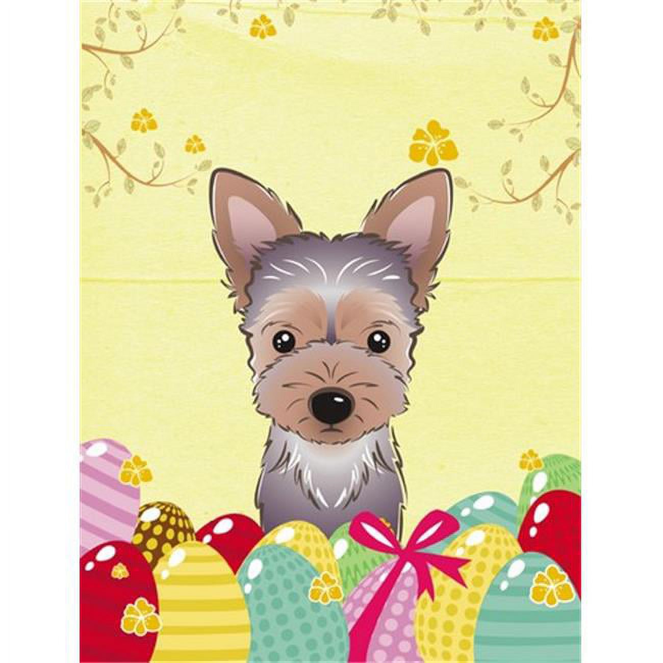 Yorkie Puppy Easter Egg Hunt Flag Garden - Walmart.com