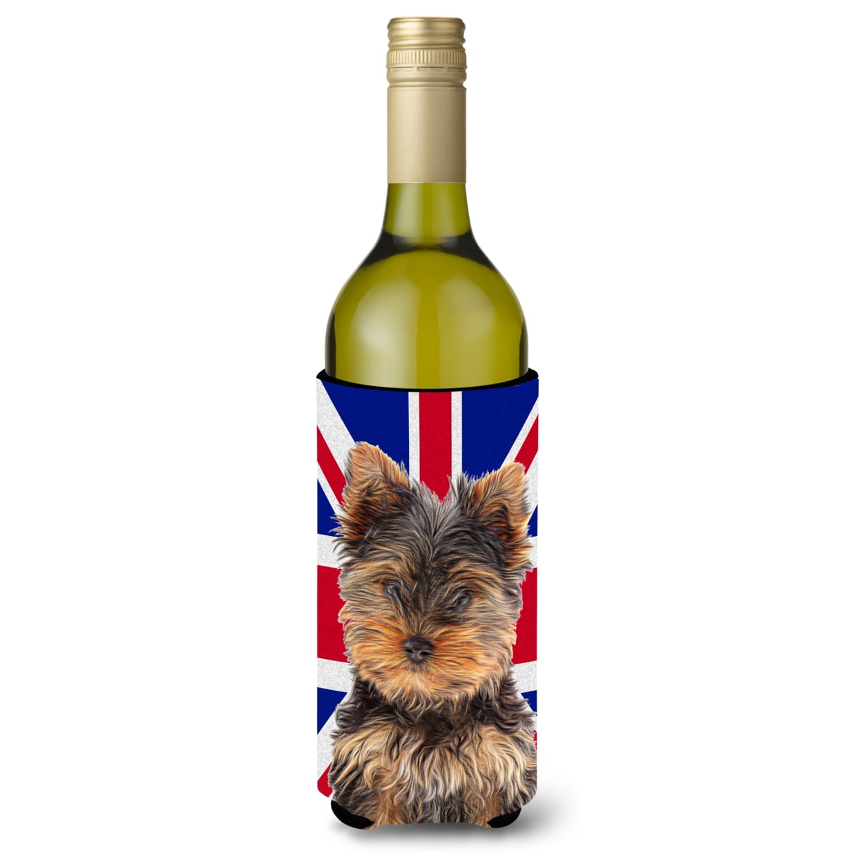 Yorkie Puppy / Yorkshire Terrier with English Union Jack British Flag ...