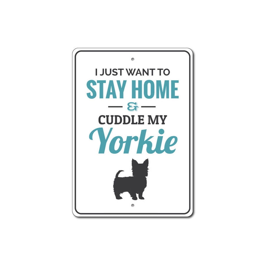 Yorkie Sign Yorkie Yorkie Owner Yorkie Metal Decor Sign Size: 16 x 12 ...