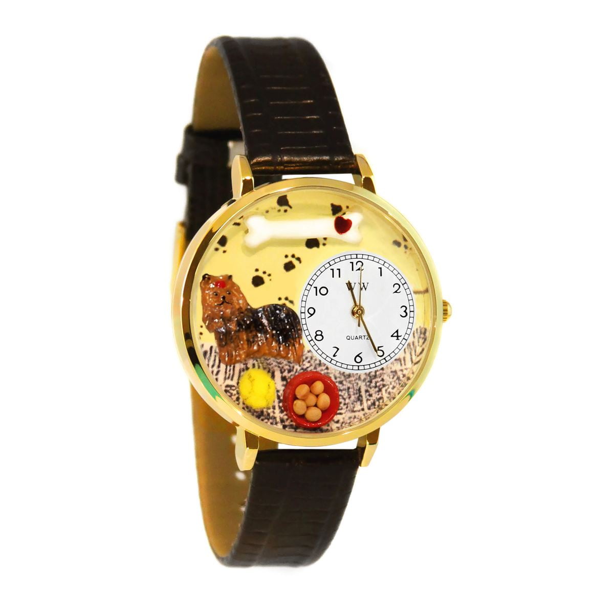Yorkie Watch in Gold (Large) - Walmart.com