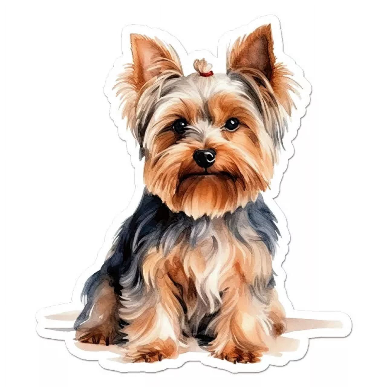 Yorkie Yorkshire Terrier Sticker Indoor Outdoor Phone Decal Water ...