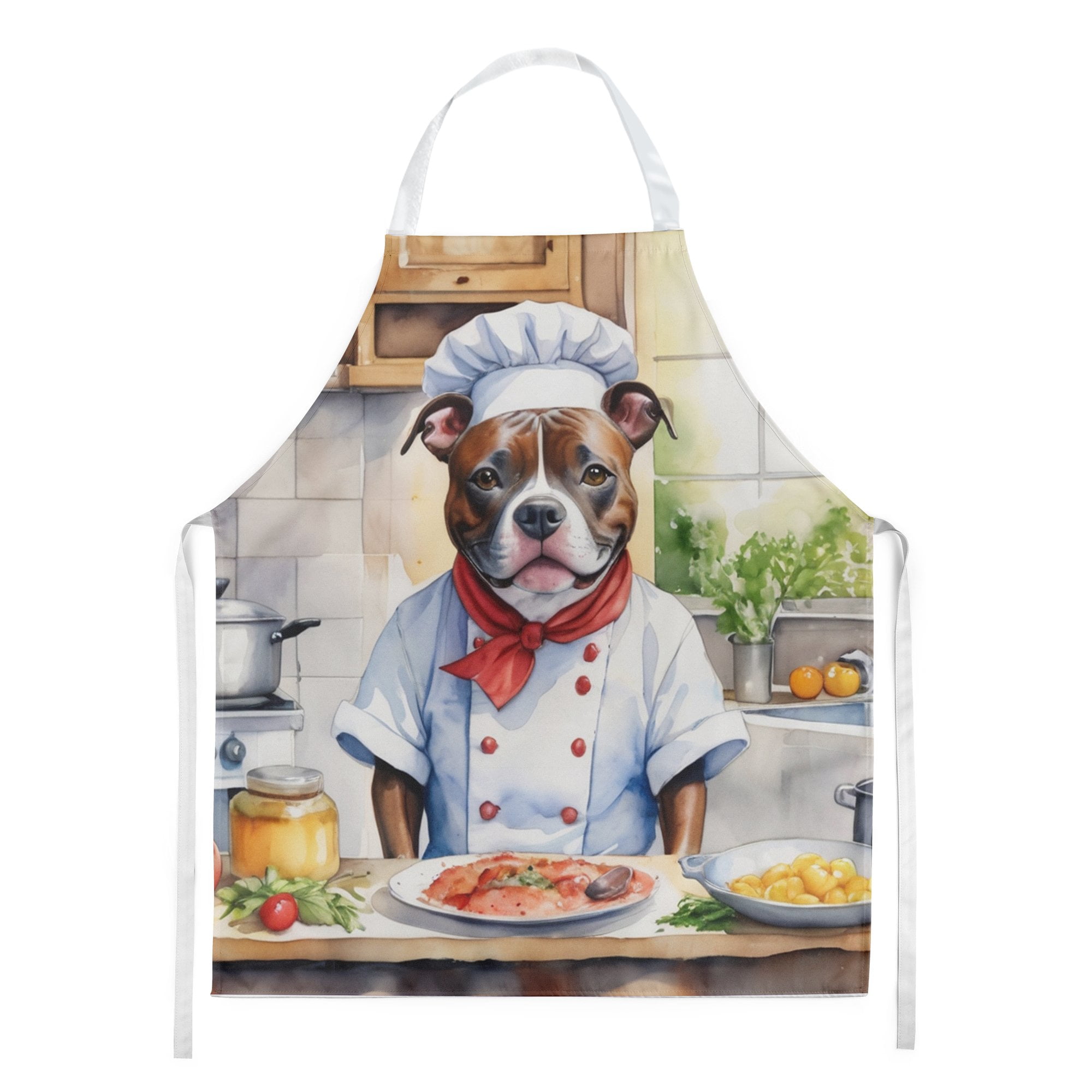 Staffordshire Bull Terrier The Chef Apron 27 in x 30 in - Walmart.com
