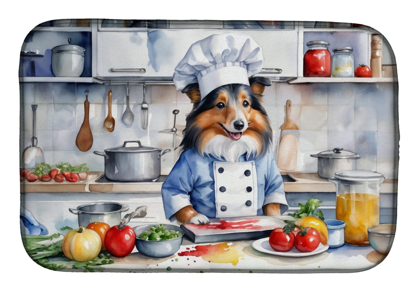Yorkie Yorkshire Terrier The Chef Dish Drying Mat - Walmart.com