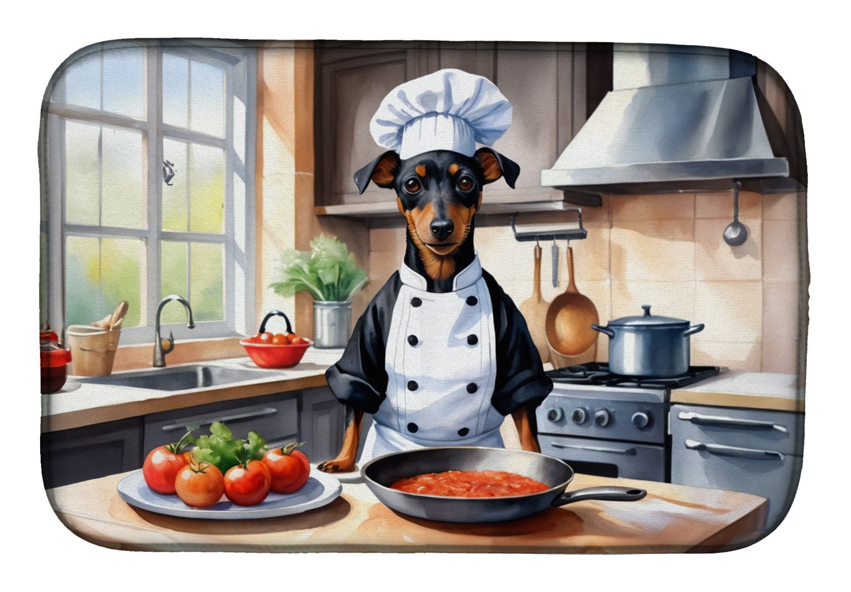 Yorkie Yorkshire Terrier The Chef Dish Drying Mat - Walmart.com