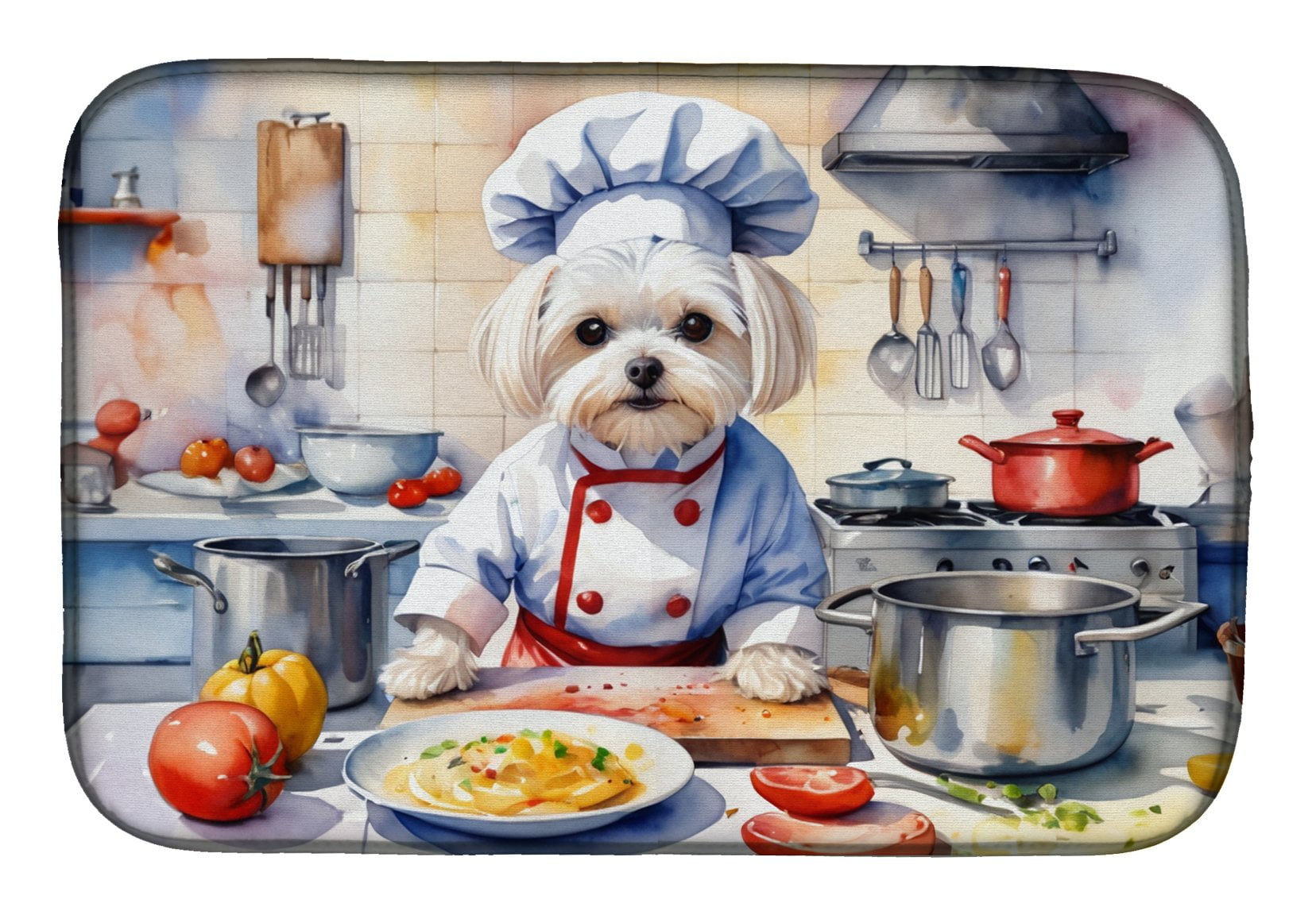 Yorkie Yorkshire Terrier The Chef Dish Drying Mat - Walmart.com