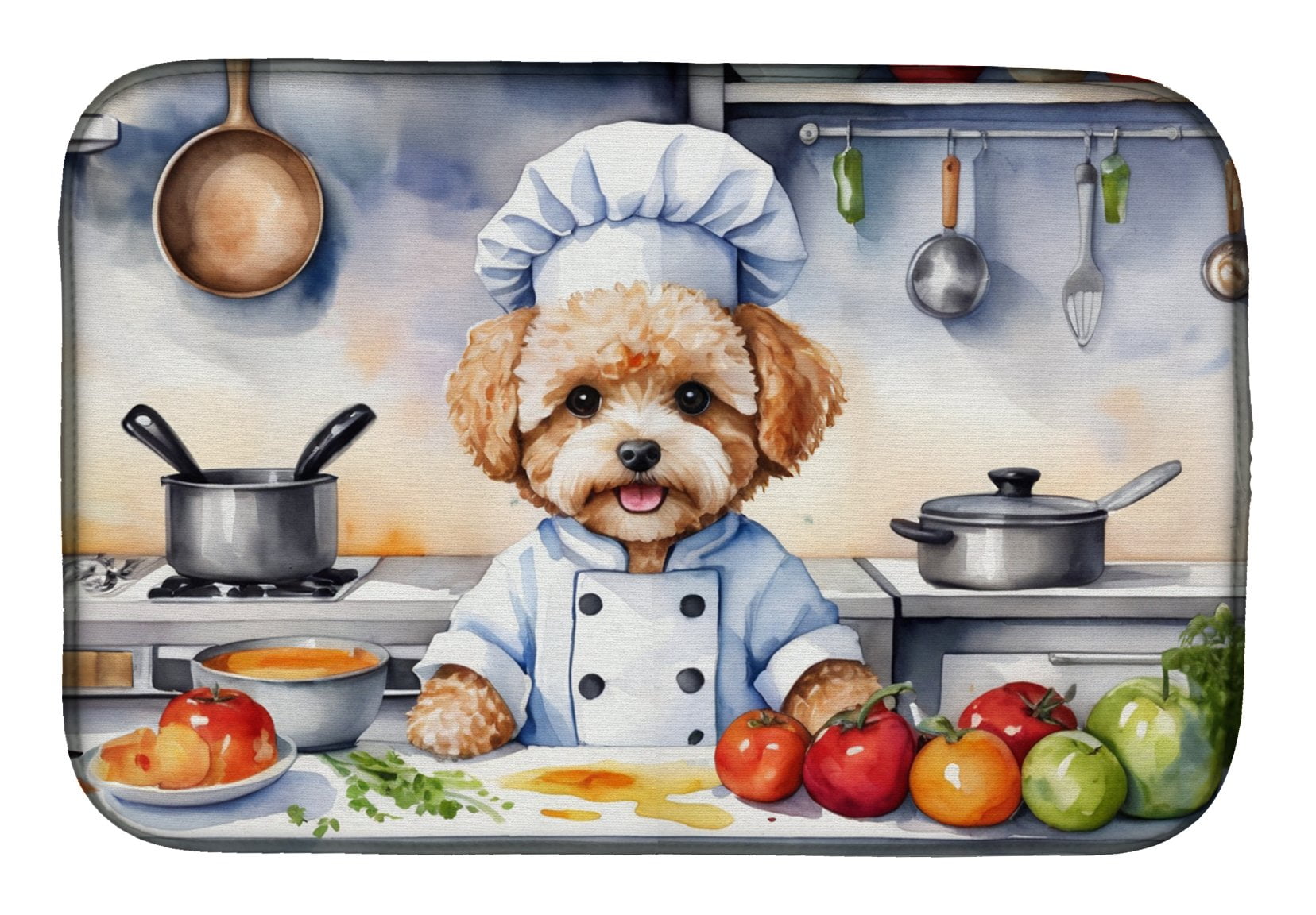 Yorkie Yorkshire Terrier The Chef Dish Drying Mat - Walmart.com