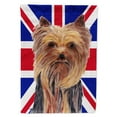 Yorkie with English Union Jack British Flag House Flag - Walmart.com