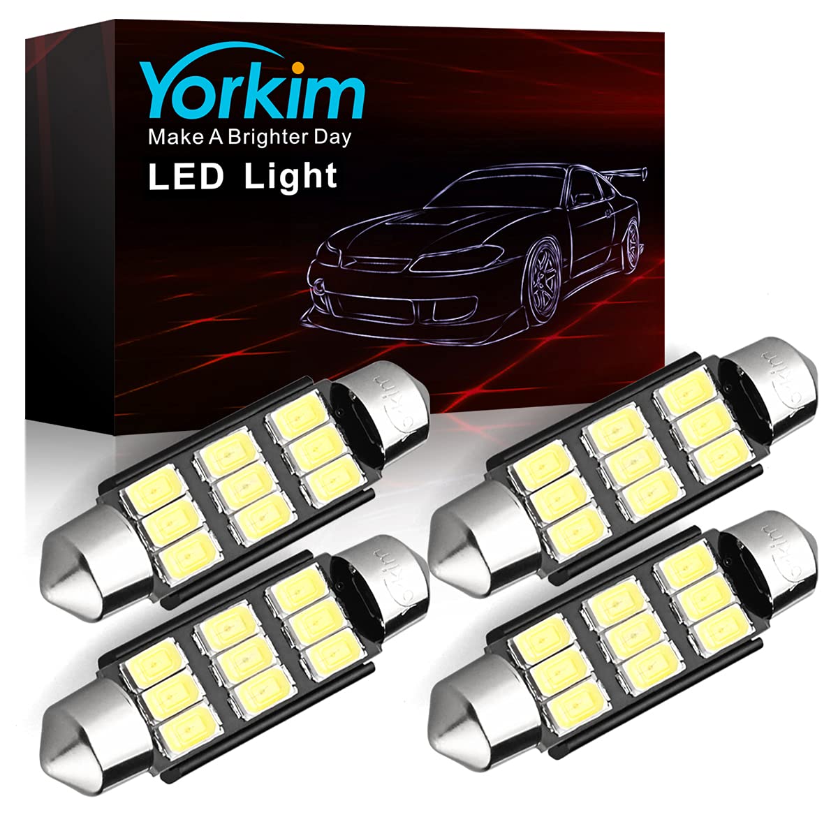 Yorkim 578 led bulb SSF20 White Super Bright Festoon LED Bulbs, Error ...