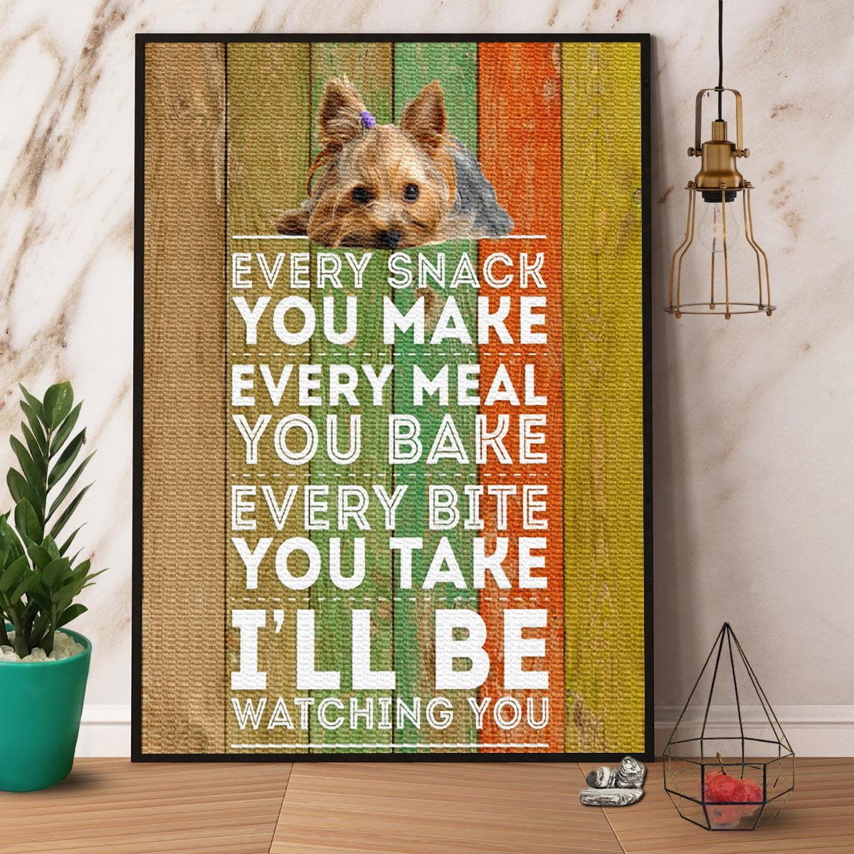 Yorkshire I'Ll Be Watching You Paper Poster No Frame Matte Wall Art ...