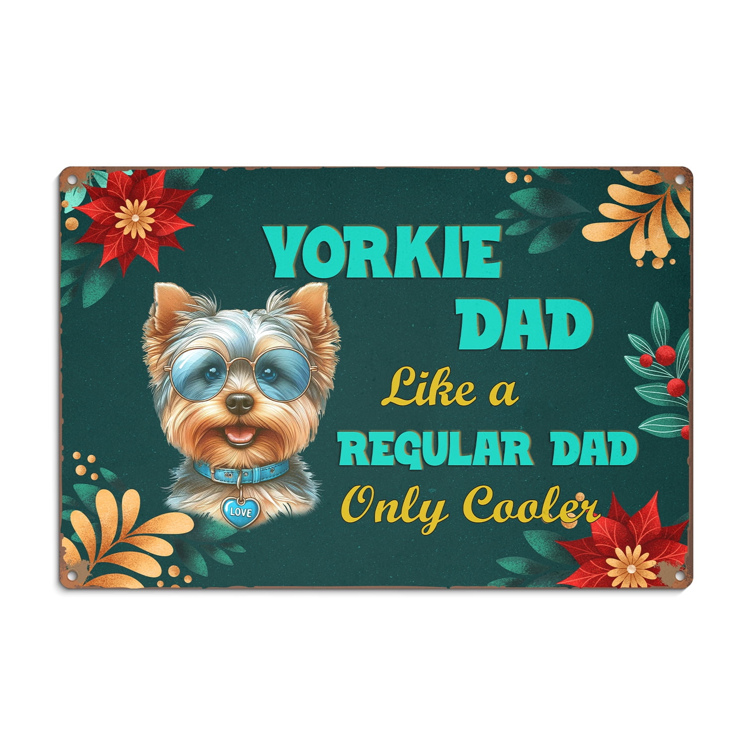 Yorkshire Terrier Dad Like a Regular Dad Only Cooler Happy Father's Day ...
