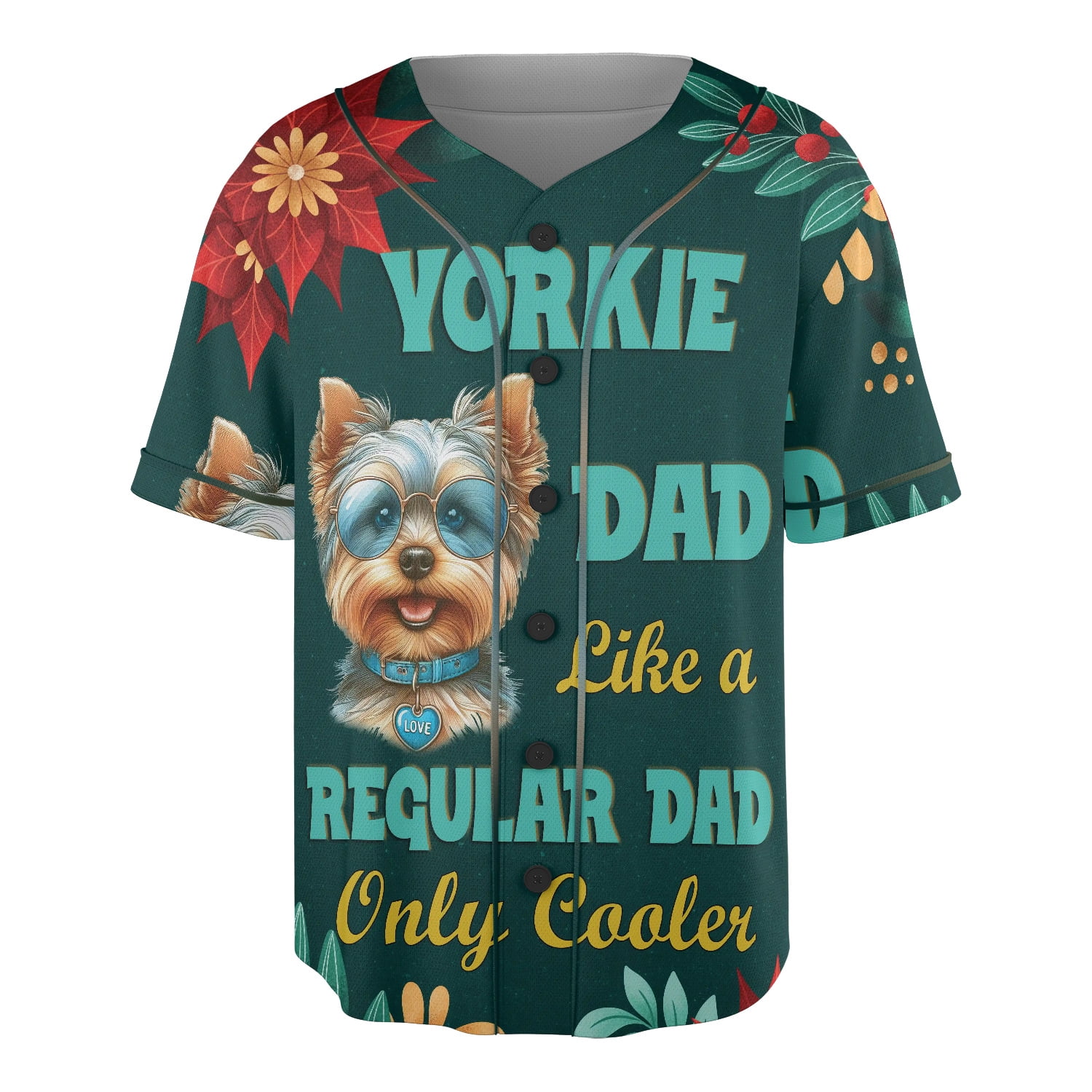 Yorkshire Terrier Dad Like a Regular Dad Only Cooler Happy Father's Day ...