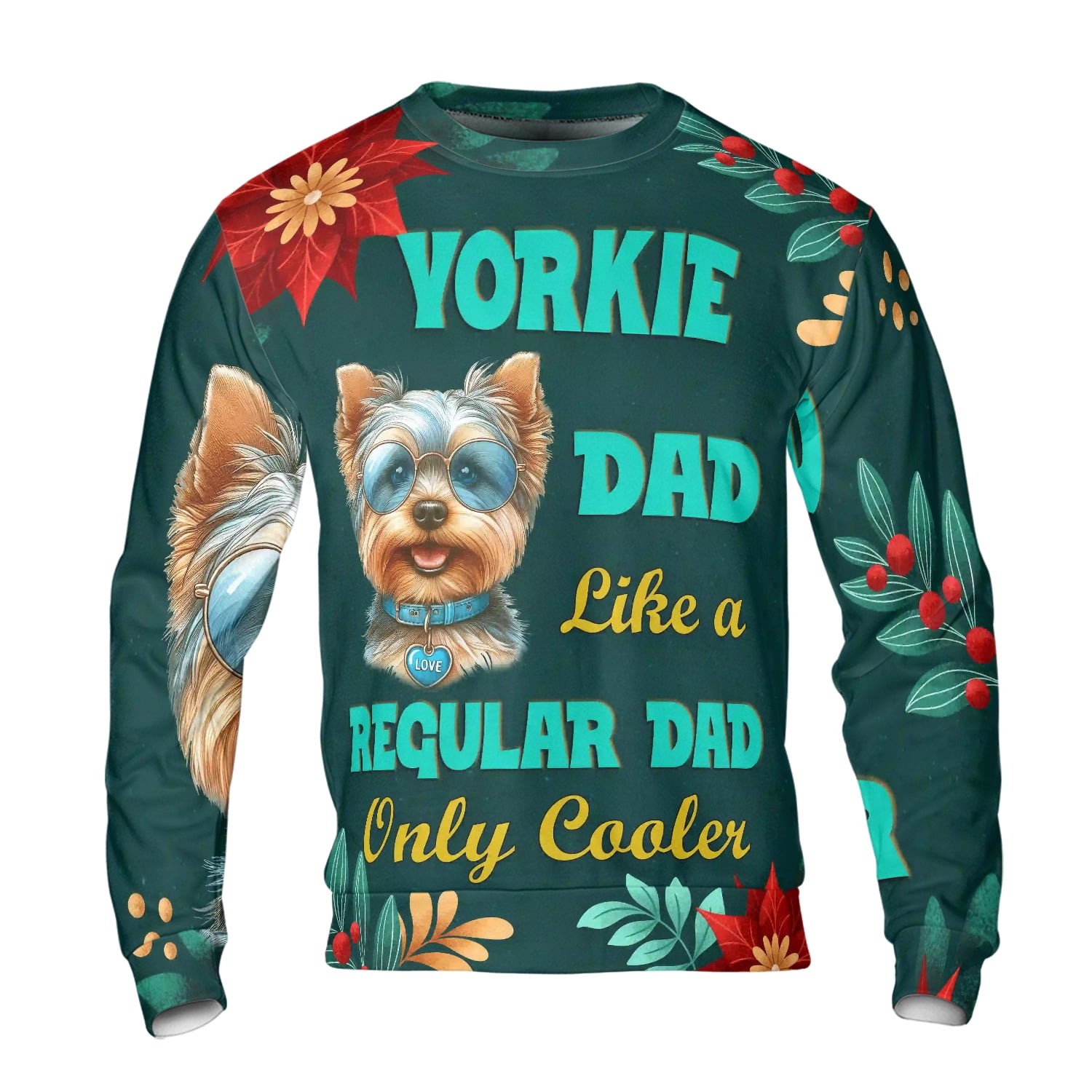 Yorkshire Terrier Dad Like a Regular Dad Only Cooler Happy Father's Day ...