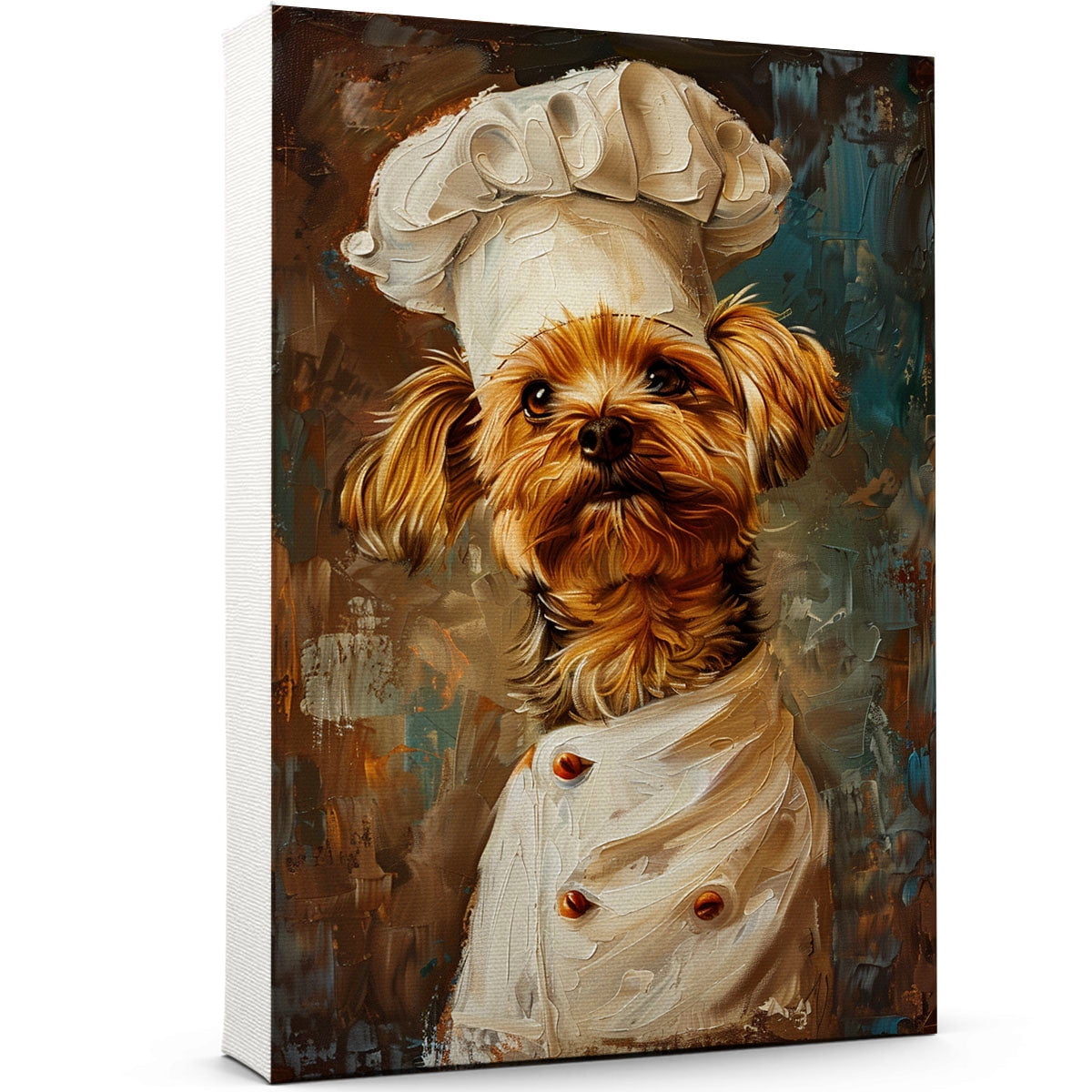Yorkshire Terrier Dog Chef Poster, Yorkshire Terrier Dog Cooking Food ...